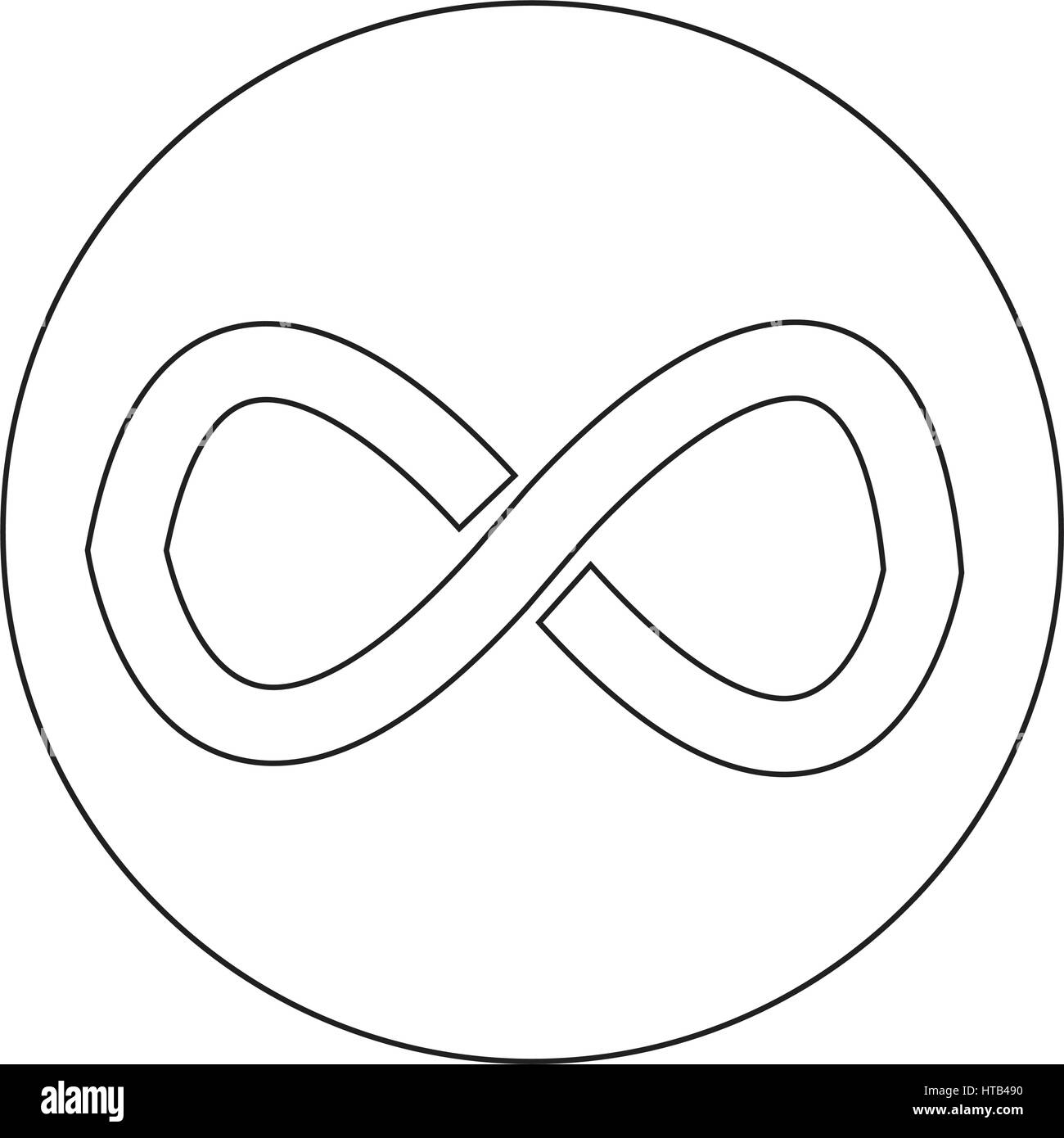 infinity symbol icon illustration design Stock Vector Image & Art - Alamy