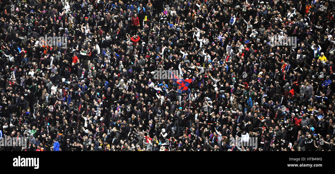 BUCHAREST - APRIL 17: National Arena stadium full with crowd of ...