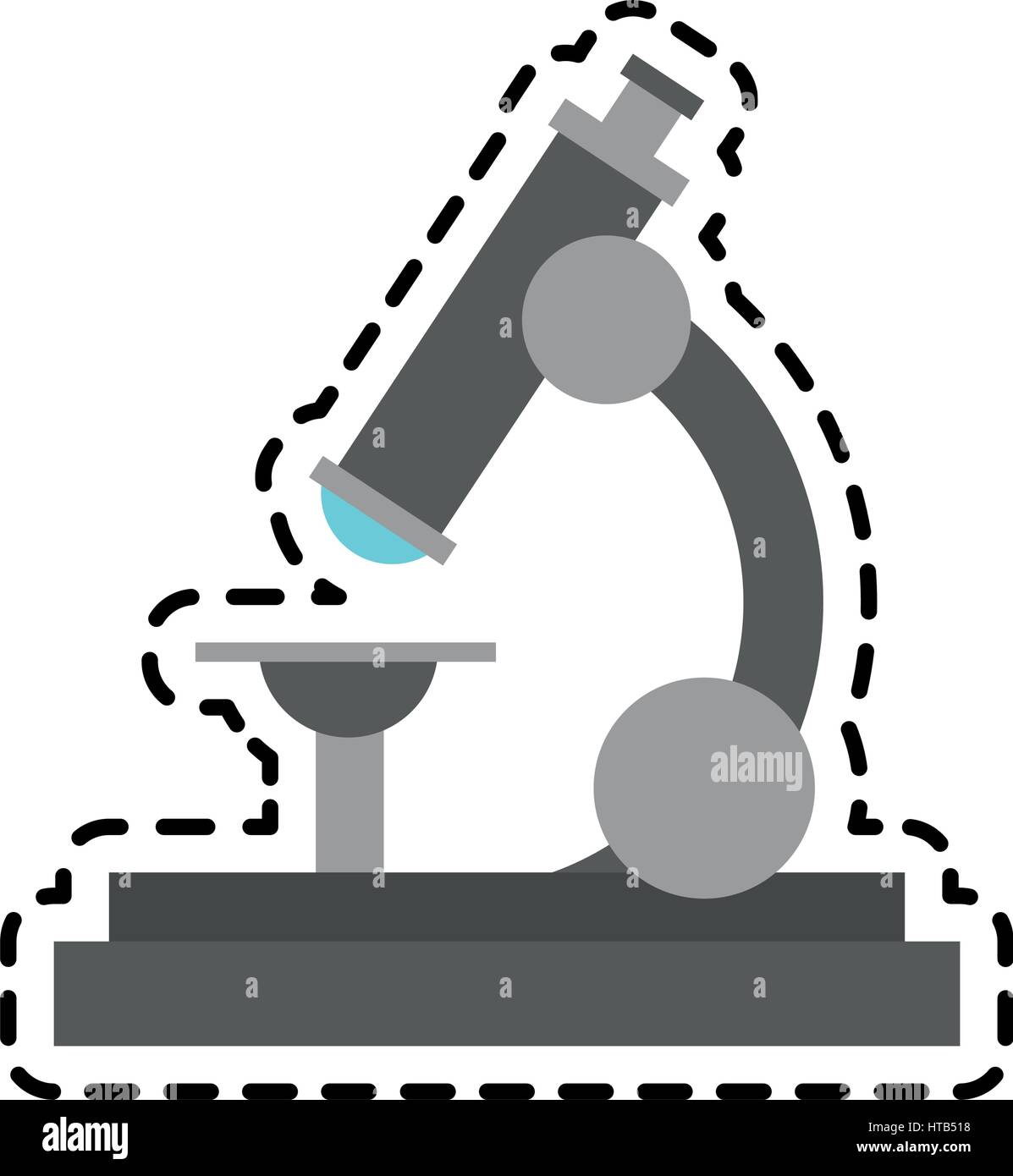 microscope science icon image Stock Vector Image & Art - Alamy