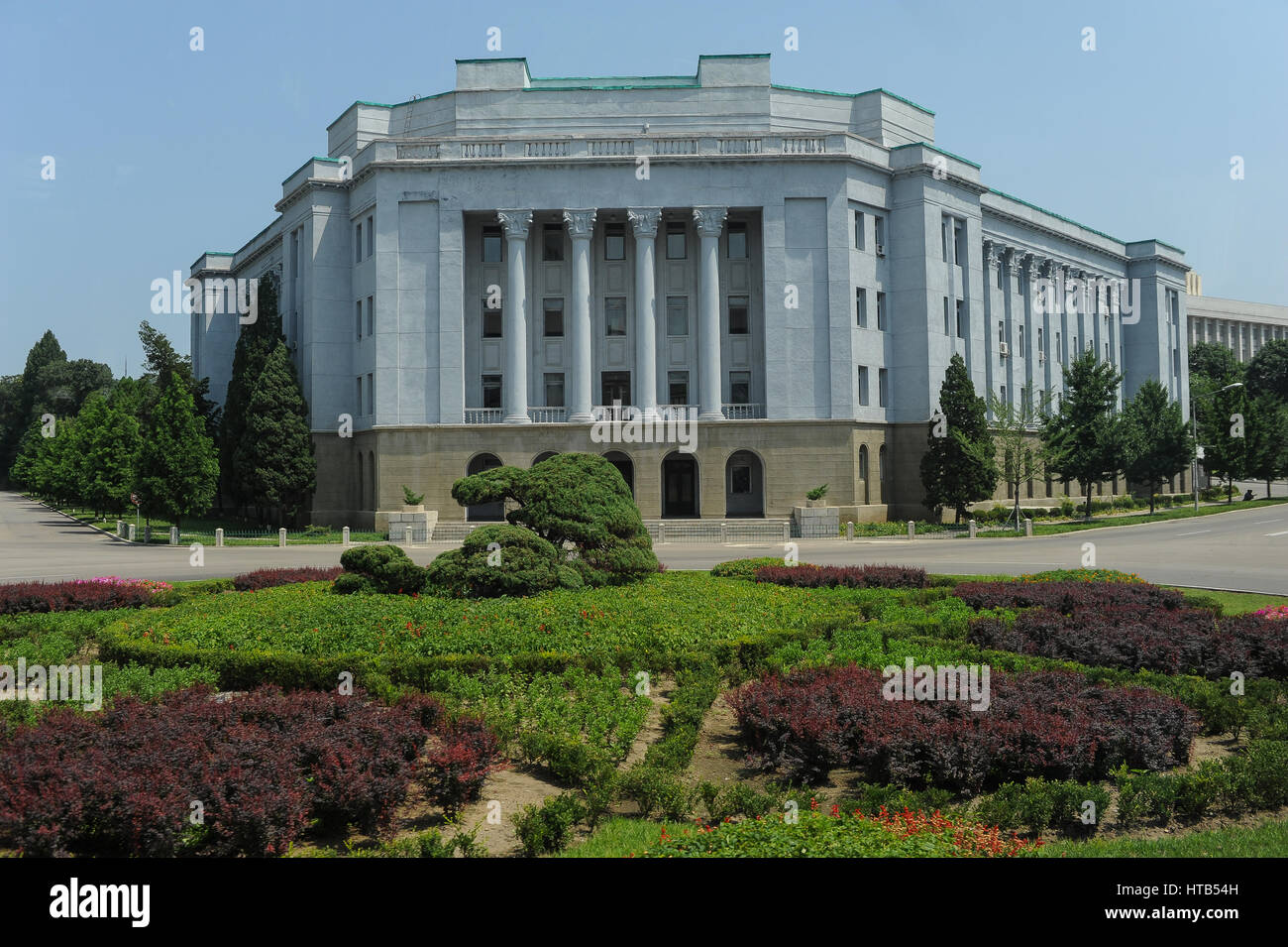 08.08.2012, Pyongyang, North Korea - Architecture in central Pyongyang ...