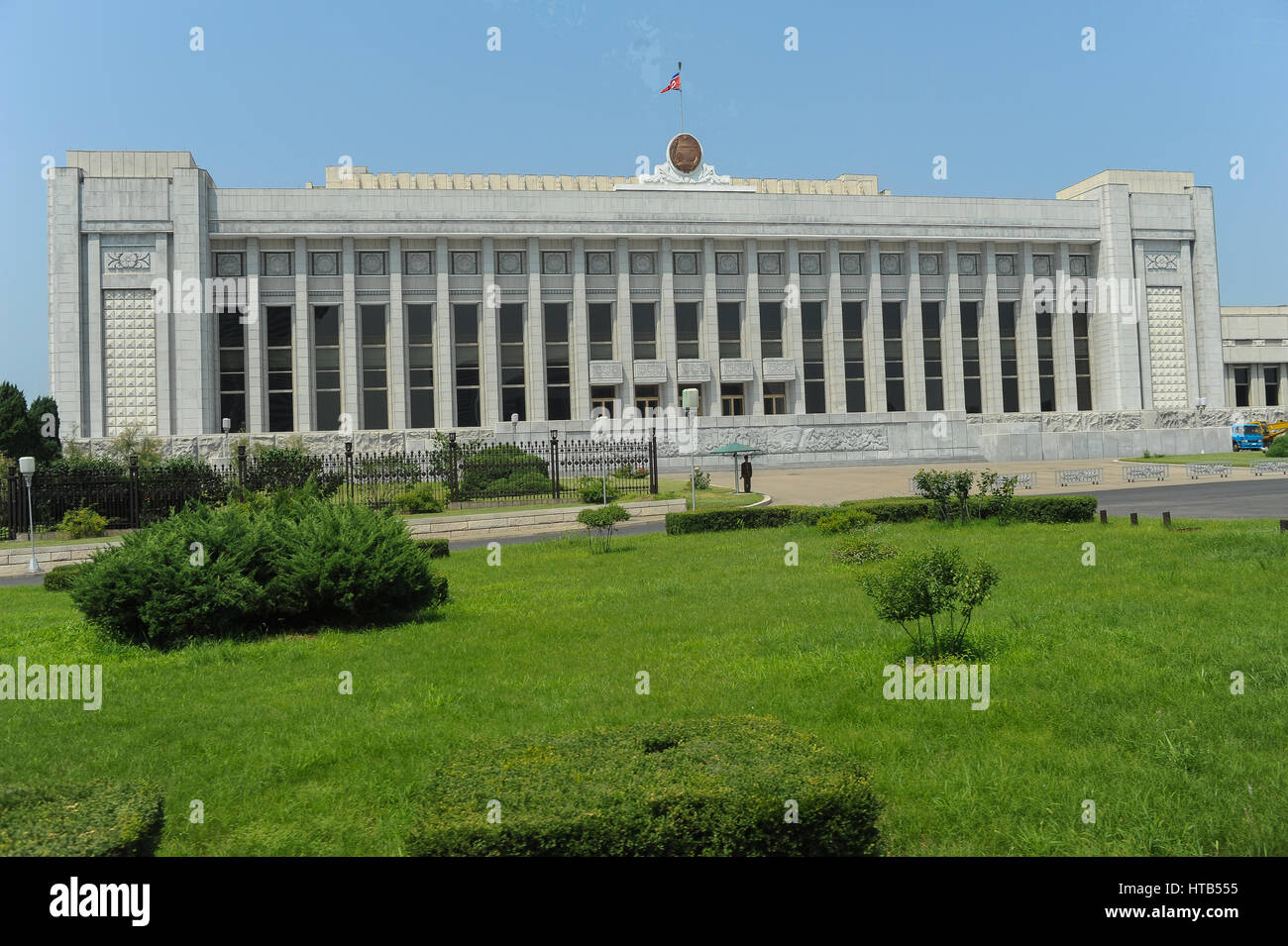 08.08.2012, Pyongyang, North Korea - Architecture in central Pyongyang ...