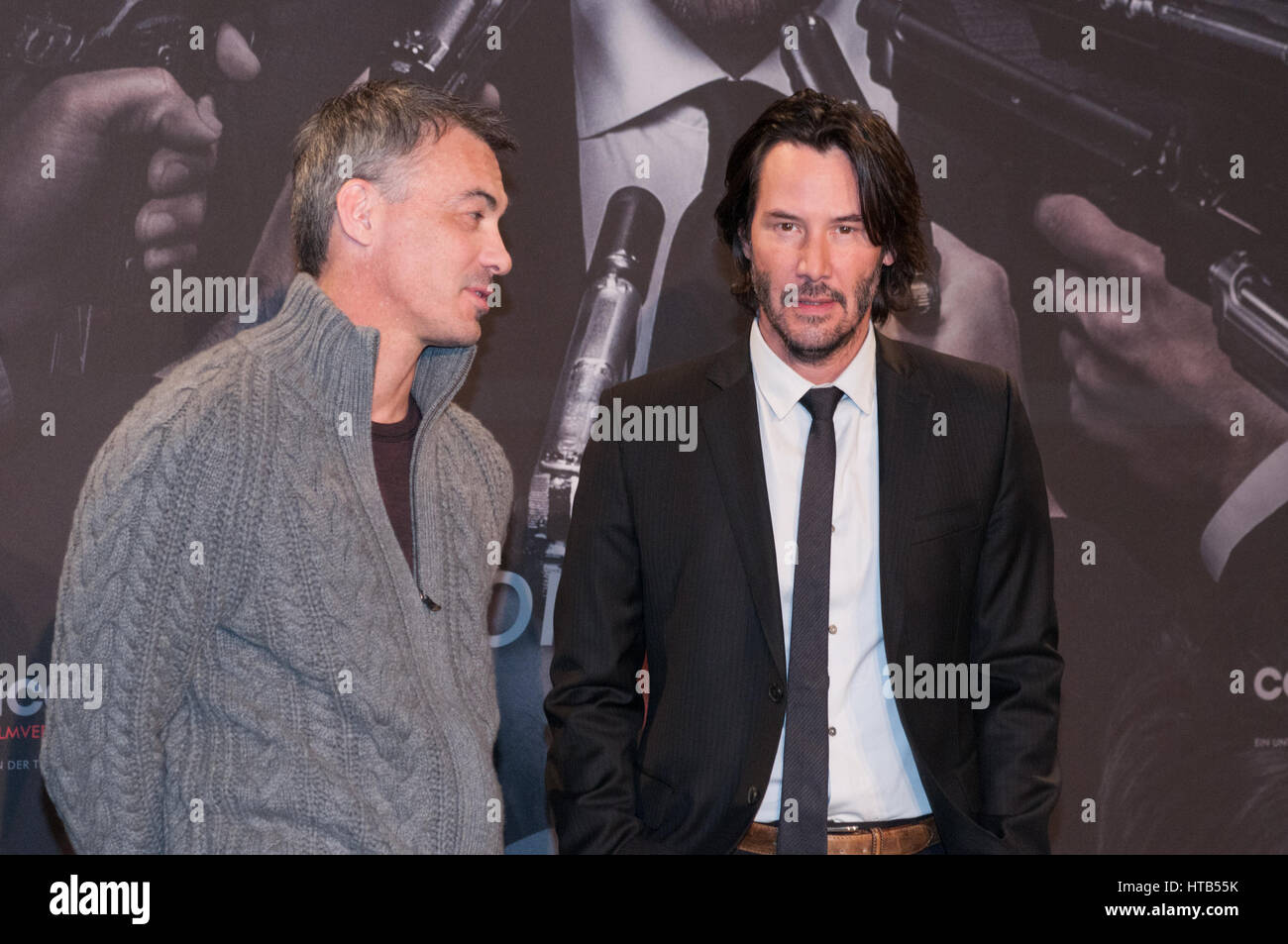 Keanu Reeves and Chad Stahelski promoting their new movie John Wick ...