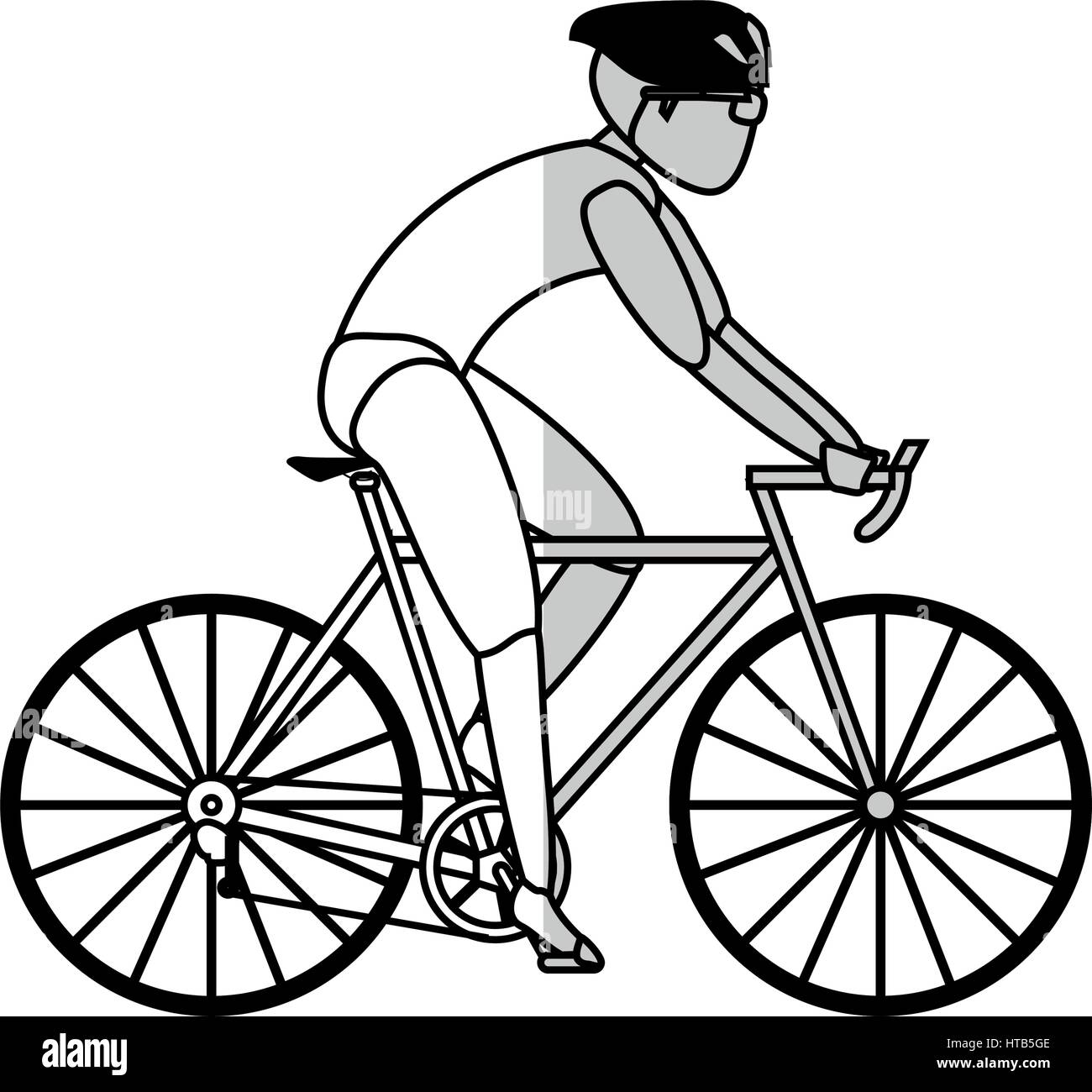 man riding a bike Stock Vector Image & Art - Alamy