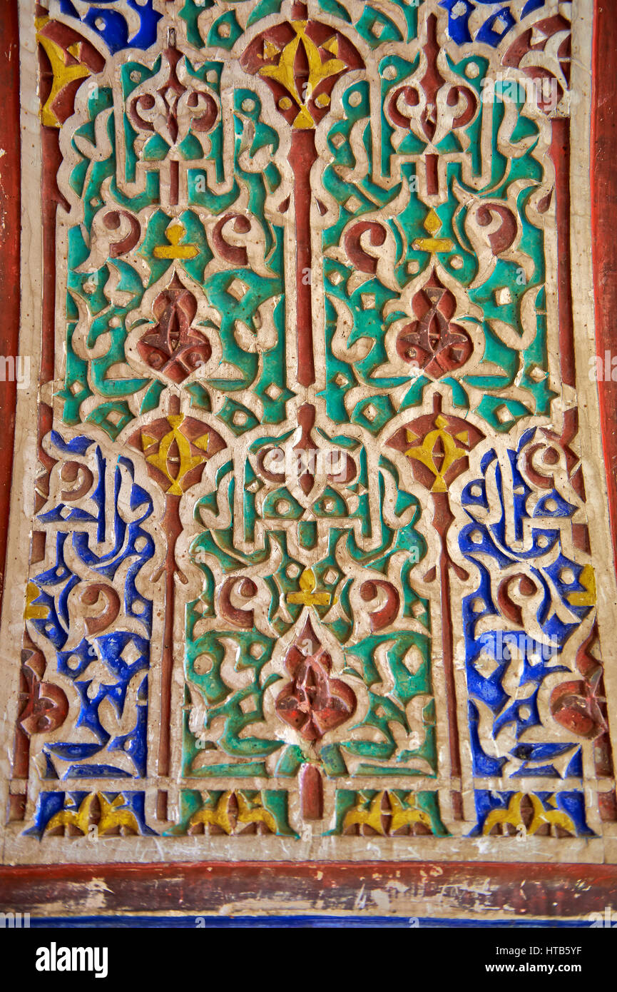 Berber Arabesque painted Morabe platerwork architectural details from ...