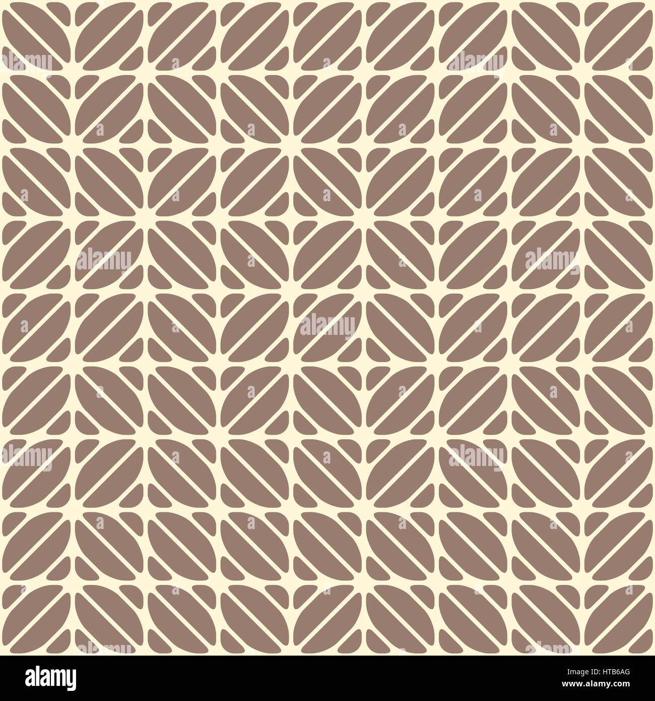Geometric seamless pattern, looks like coffee beans. Coffee motifs simple pattern. Cocoa and ...