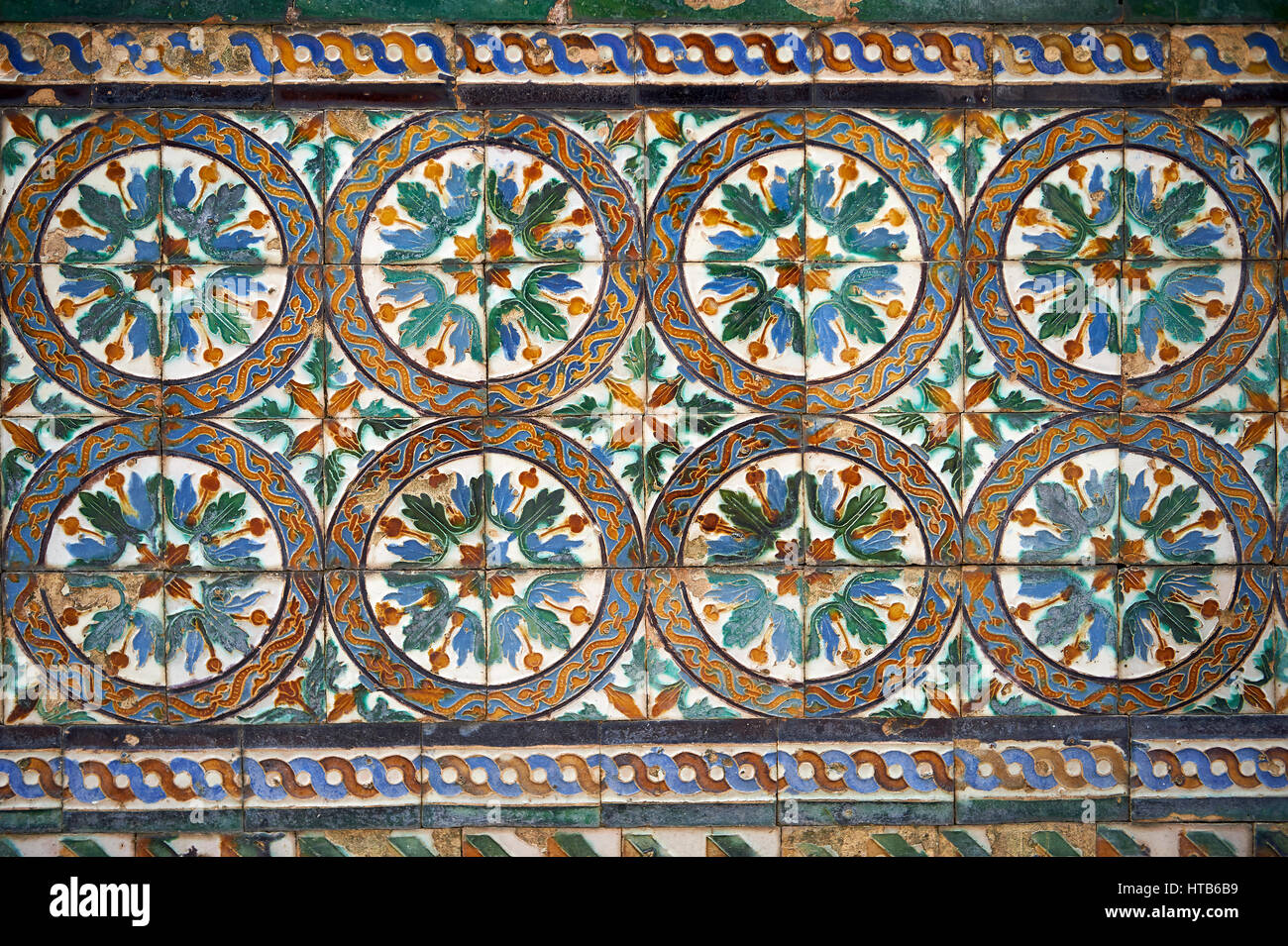Seville alcazar ceramic tiles hi-res stock photography and images - Alamy