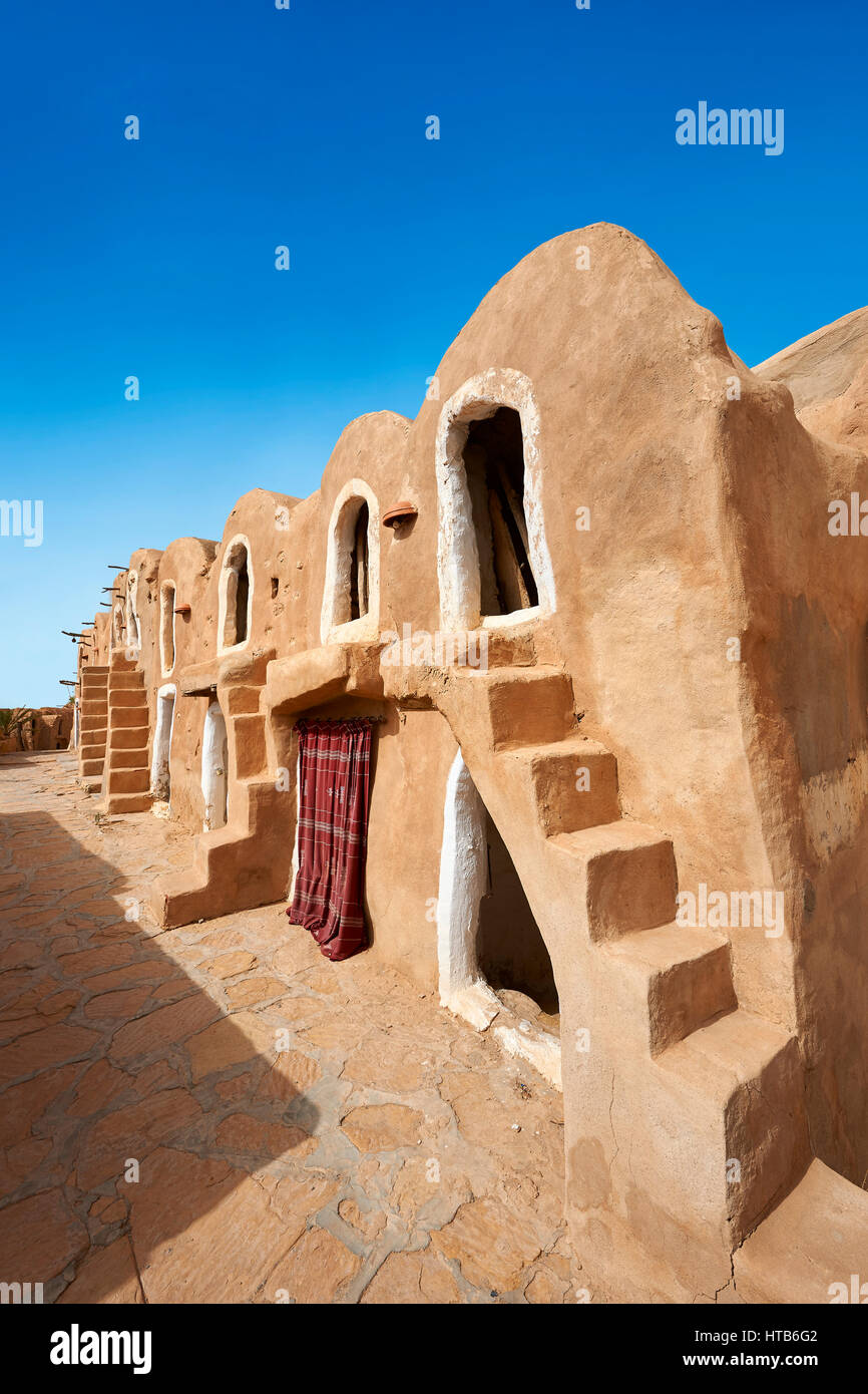 The northern Sahara ghorfa storage graneries of the traditional Berber ...