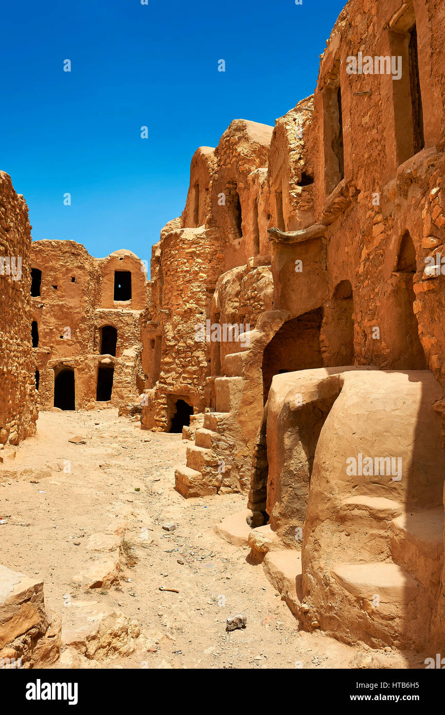 The traditional north Sahara fortified Berber Ksar El Mguebl and its ...