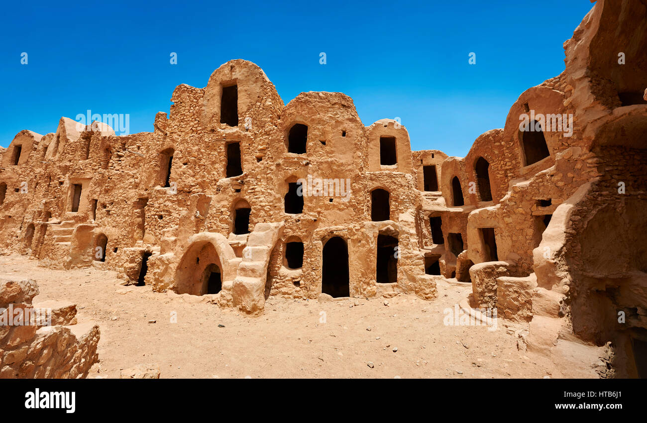 The traditional north Sahara fortified Berber Ksar El Mguebl and its ...
