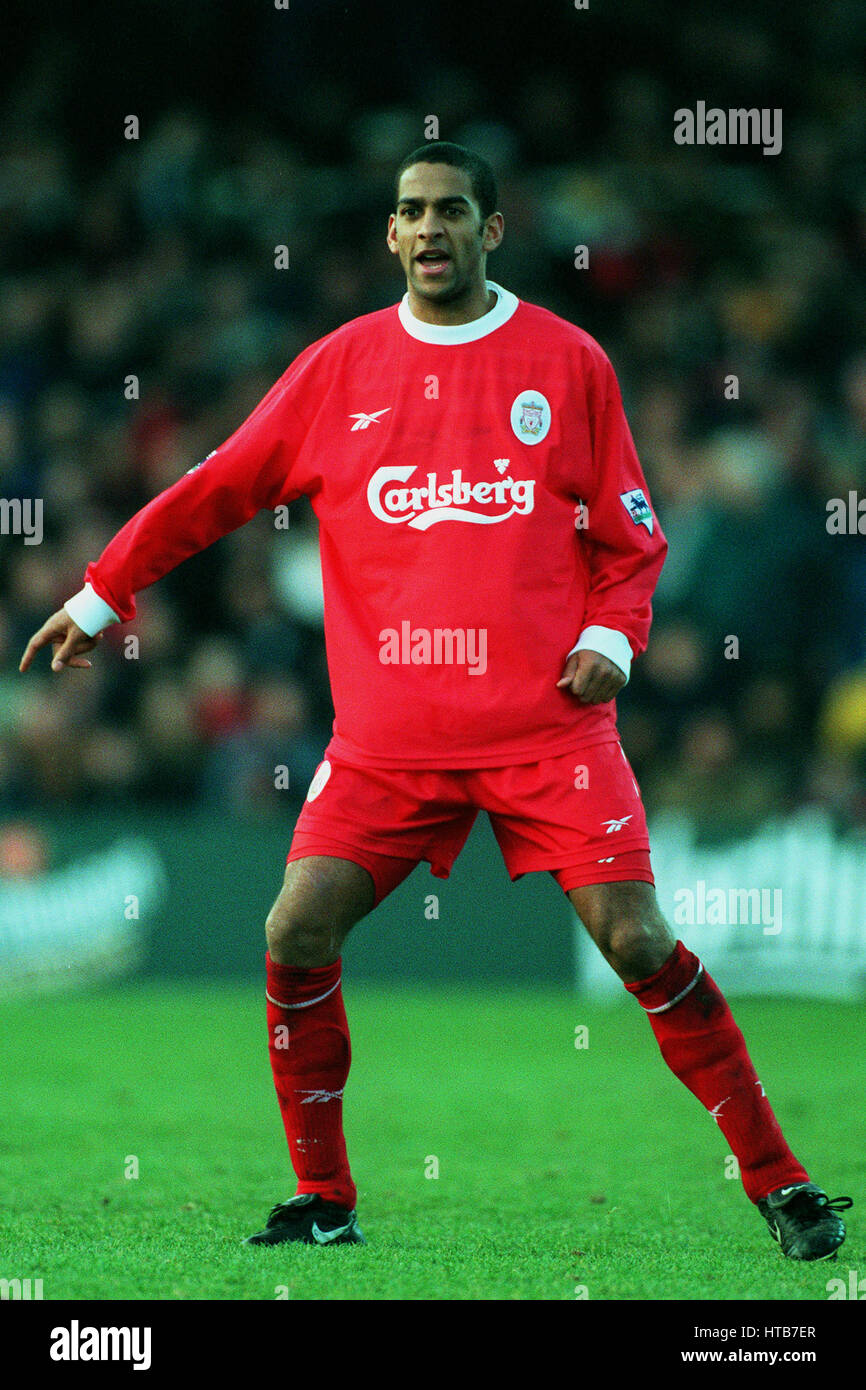 PHIL BABB LIVERPOOL FC 03 January 1999 Stock Photo - Alamy