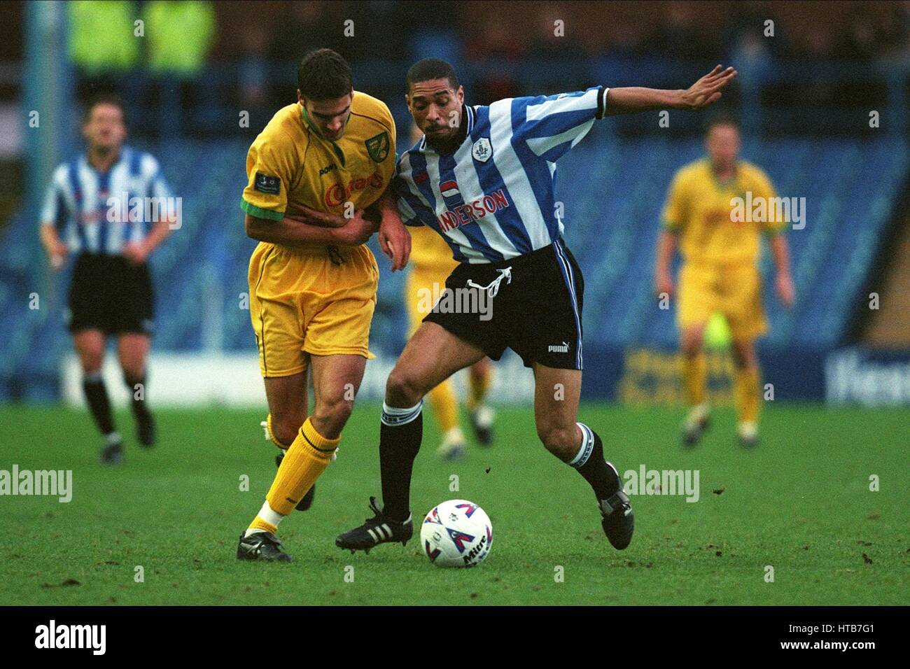 DES WALKER & LEE MARSHALL SHEFFIELD WEDNESDAY V NORWICH 03 January 1999 ...