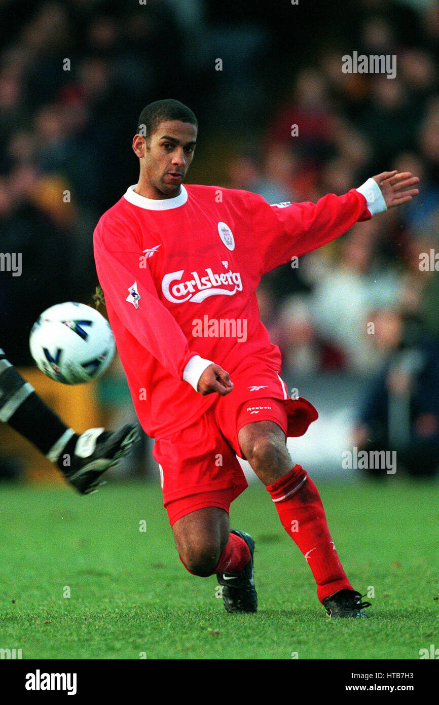 PHIL BABB LIVERPOOL FC 03 January 1999 Stock Photo - Alamy