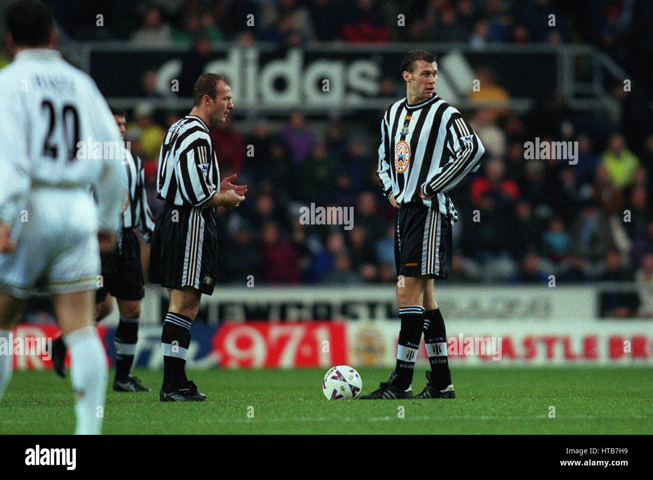 DUNCAN FERGUSON & ALAN SHEARER NEWCASTLE UNITED F.C. 07 January 1999 ...