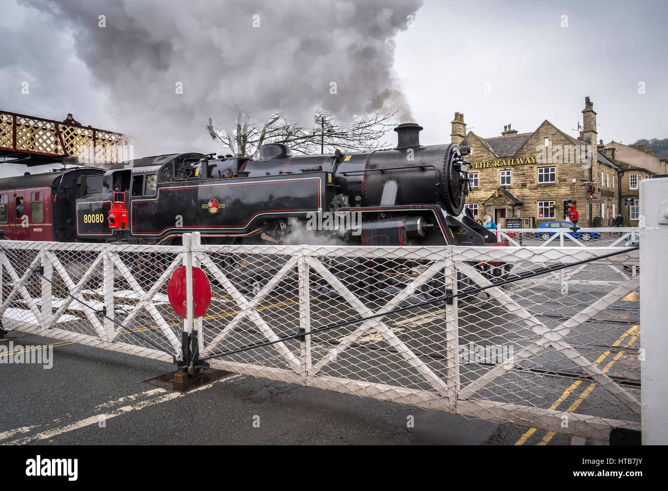 East Lancashire railway ELR Winter Steam Gala at Ramsbottom station ...
