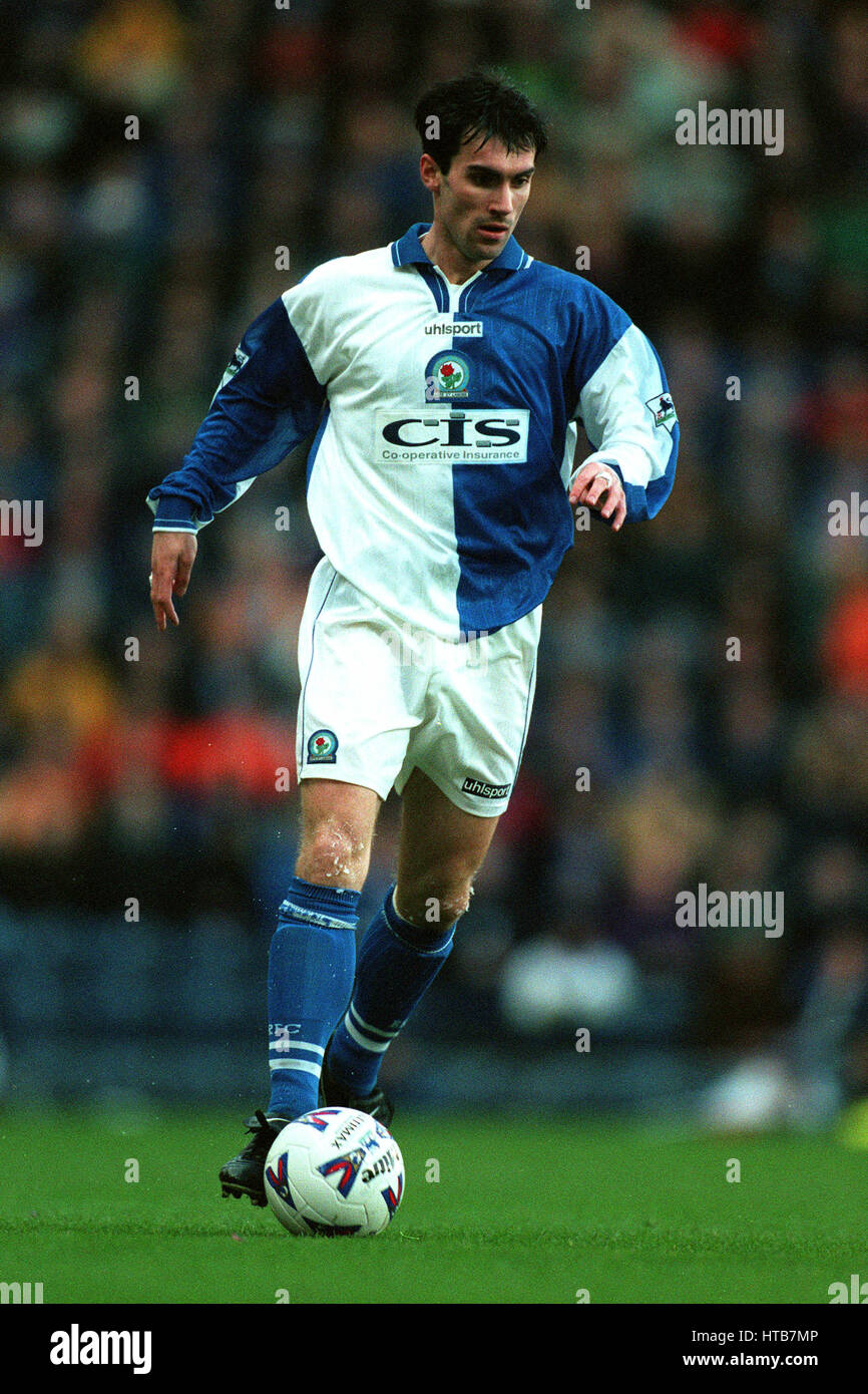 KEITH GILLESPIE BLACKBURN ROVERS FC 09 January 1999 Stock Photo - Alamy