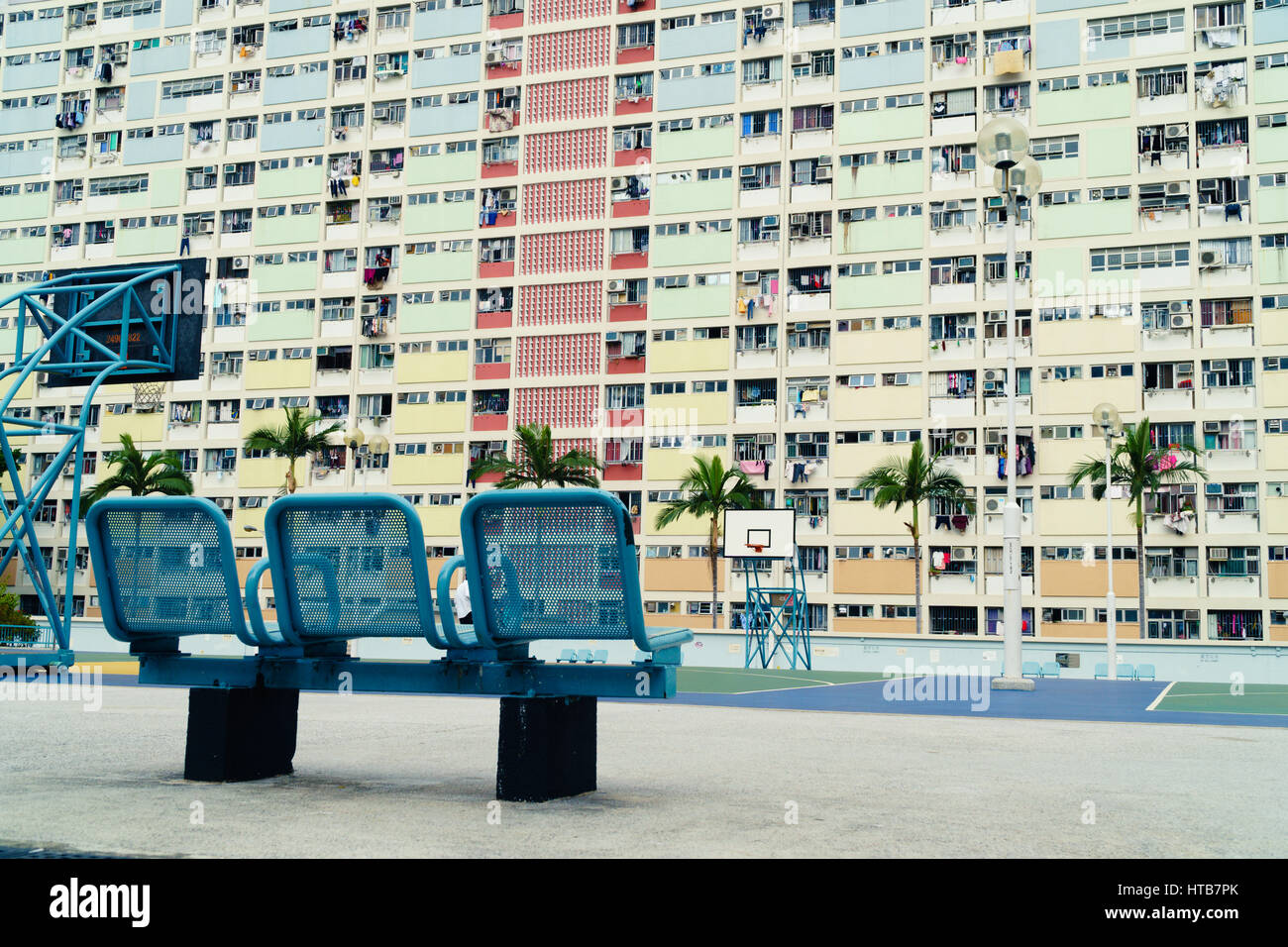 Colorful Basketball Court Stock Photo - Alamy