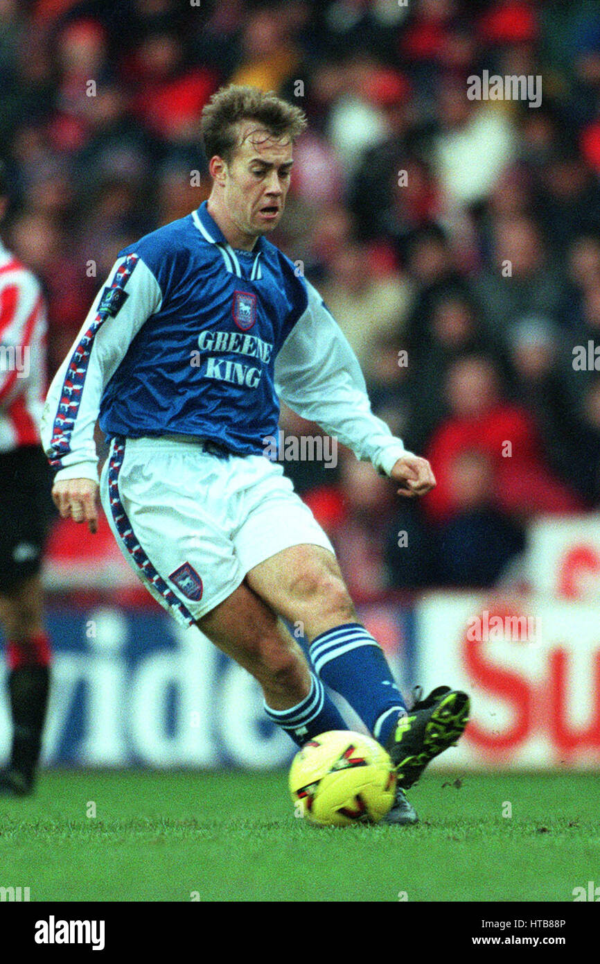 JAMIE CLAPHAM IPSWICH TOWN FC 18 January 1999 Stock Photo - Alamy