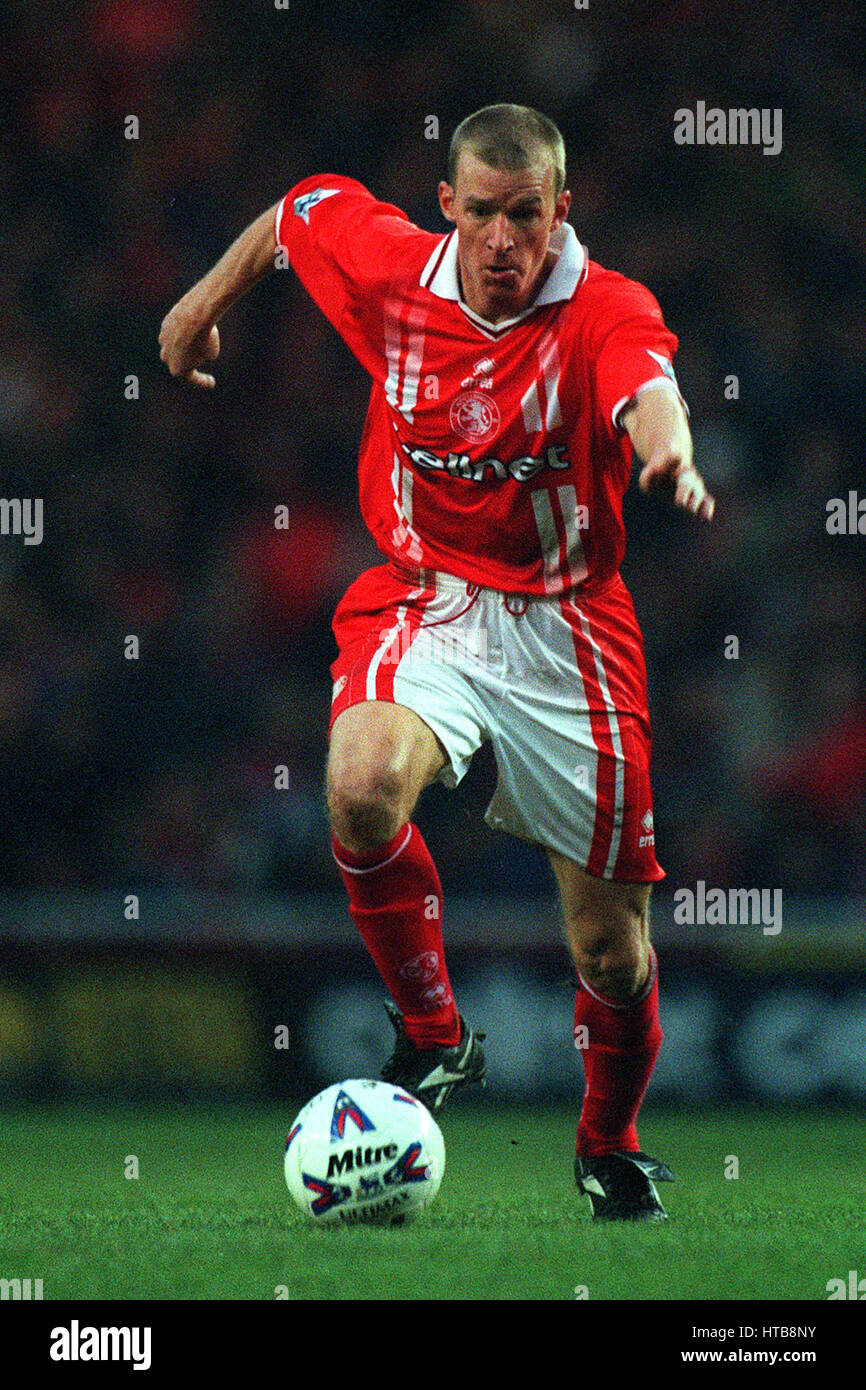 ROBBIE MUSTOE MIDDLESBROUGH FC 30 January 1999 Stock Photo - Alamy
