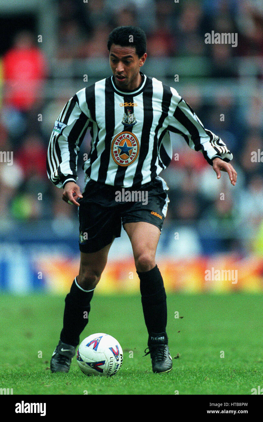 NOLBERTO SOLANO NEWCASTLE UNITED FC 30 January 1999 Stock Photo - Alamy