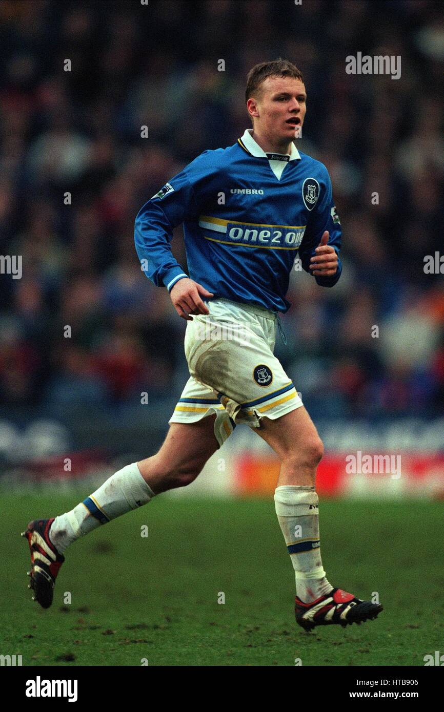 MICHAEL BALL. EVERTON FC 30 January 1999 Stock Photo - Alamy