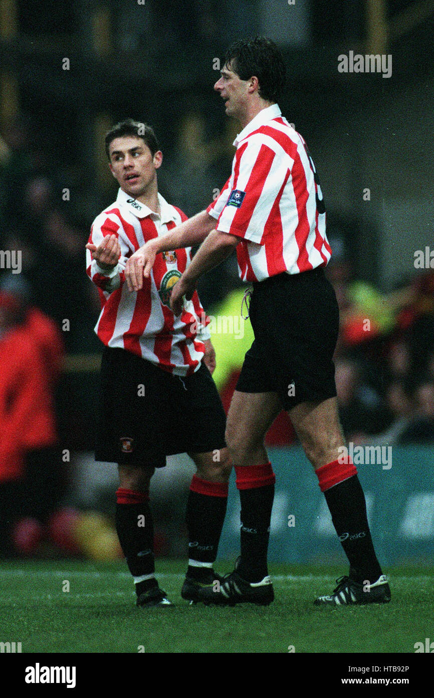 NIALL QUINN & KEVIN PHILLIPS WATFORD V SUNDERLAND 01 February 1999 ...