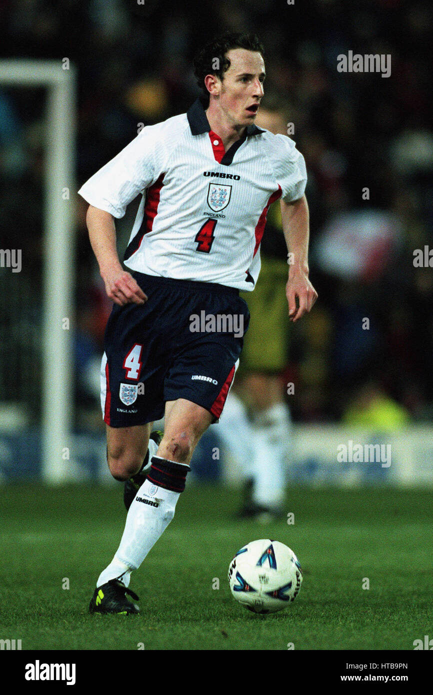 ANDY O'BRIEN ENGLAND U21 09 February 1999 Stock Photo - Alamy