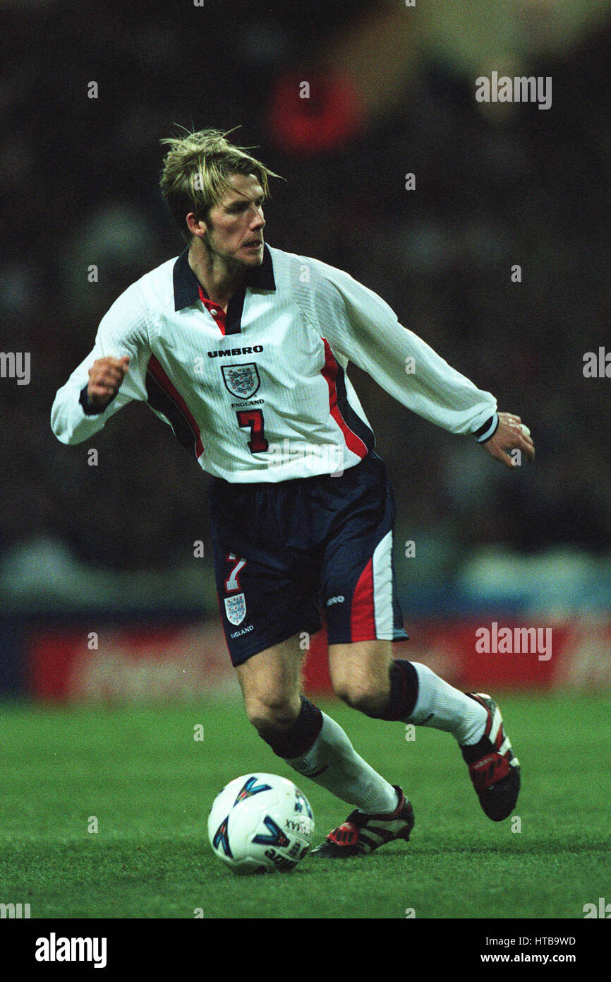 DAVID BECKHAM ENGLAND & MANCHESTER UNITED FC 10 February 1999 Stock ...