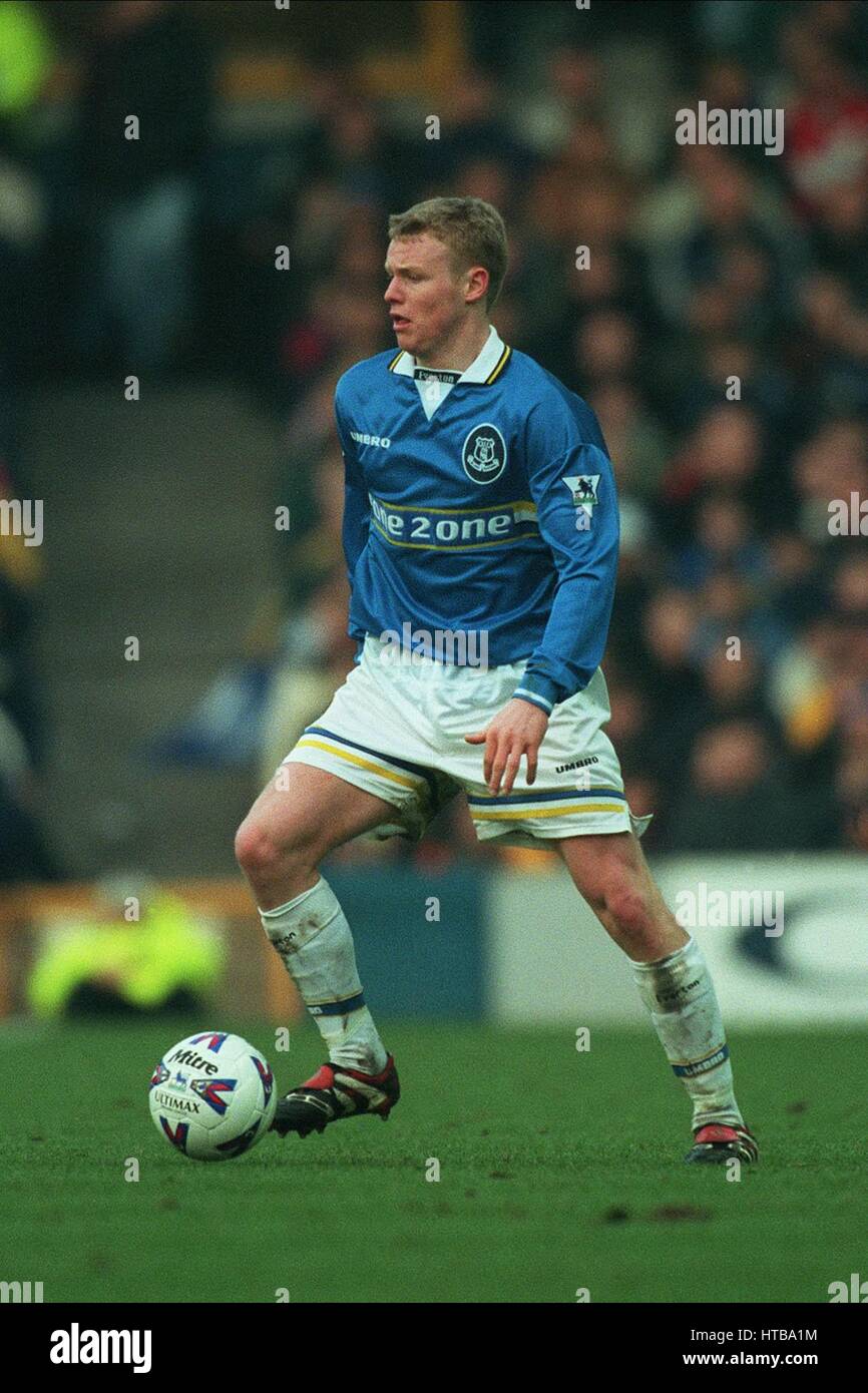 MICHAEL BALL. EVERTON FC 15 February 1999 Stock Photo - Alamy