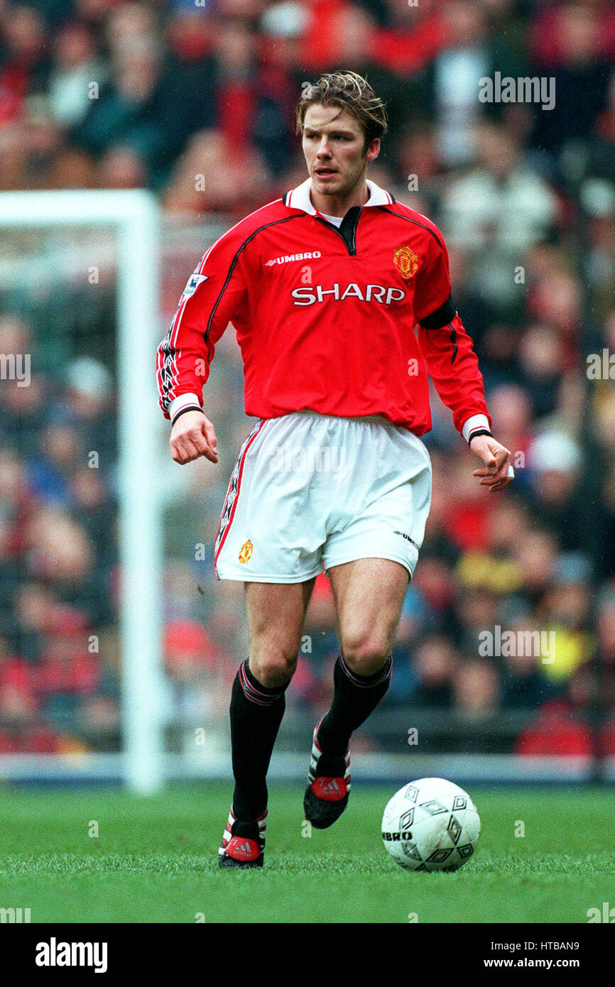 DAVID BECKHAM MANCHESTER UNITED FC 07 March 1999 Stock Photo - Alamy