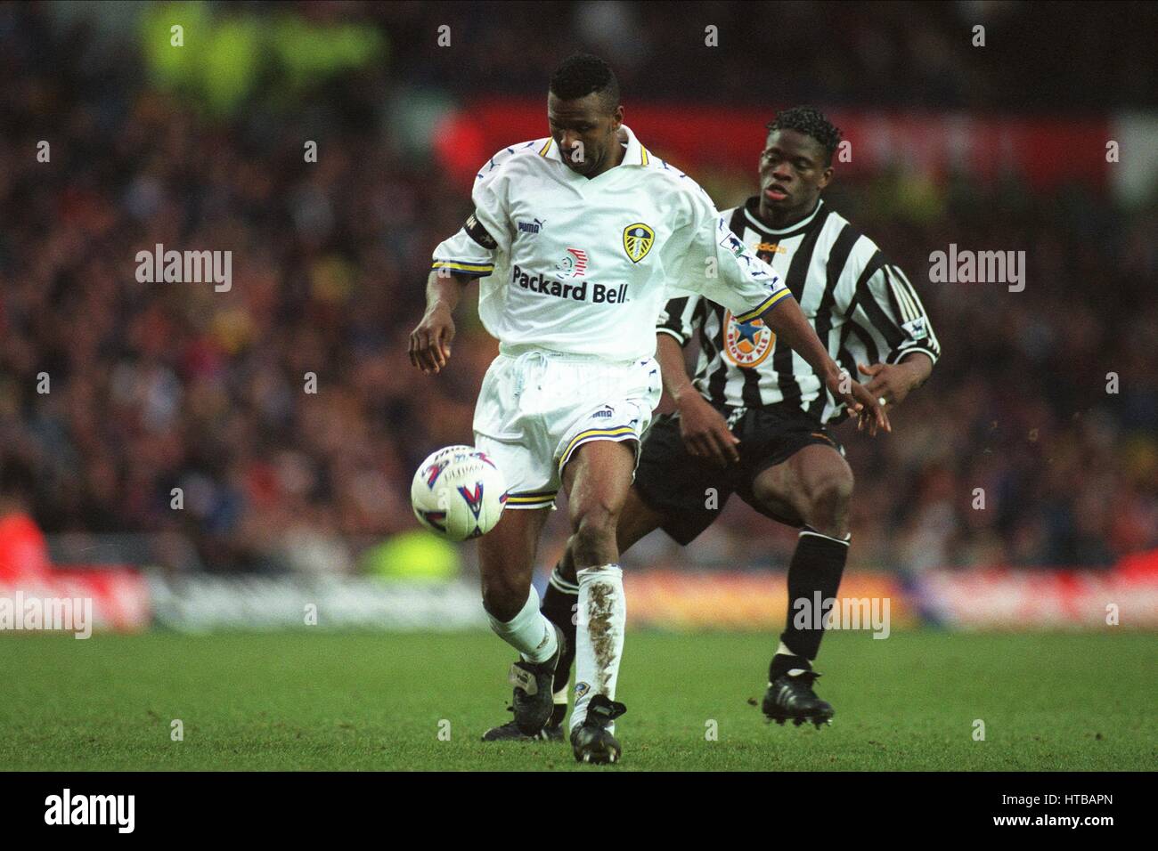 LUCAS RADEBE & LOUIS SAHA LEEDS V NEWCASTLE UNITED 06 February 1999 ...