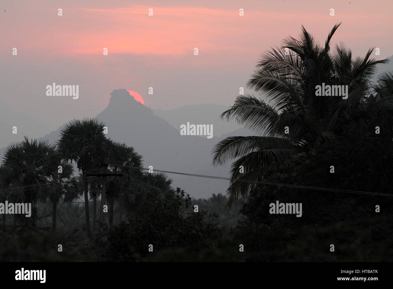 Ettimadai sunset hi-res stock photography and images - Alamy