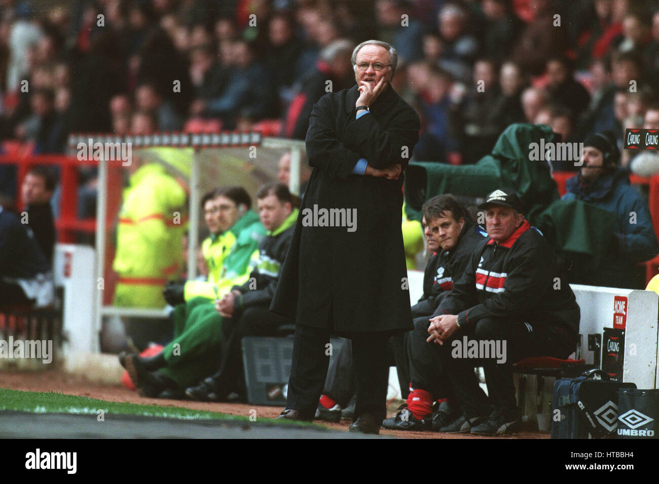 FRUSTRATED RON ATKINSON NOTTM.FOREST V MIDDLESBROUGH 20 March 1999 ...