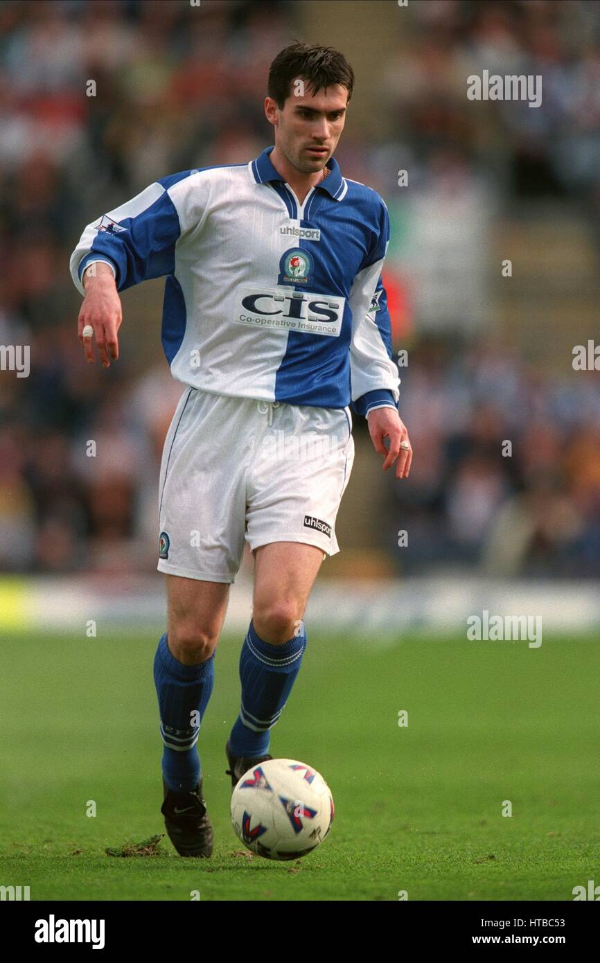 KEITH GILLESPIE BLACKBURN ROVERS FC 03 April 1999 Stock Photo - Alamy
