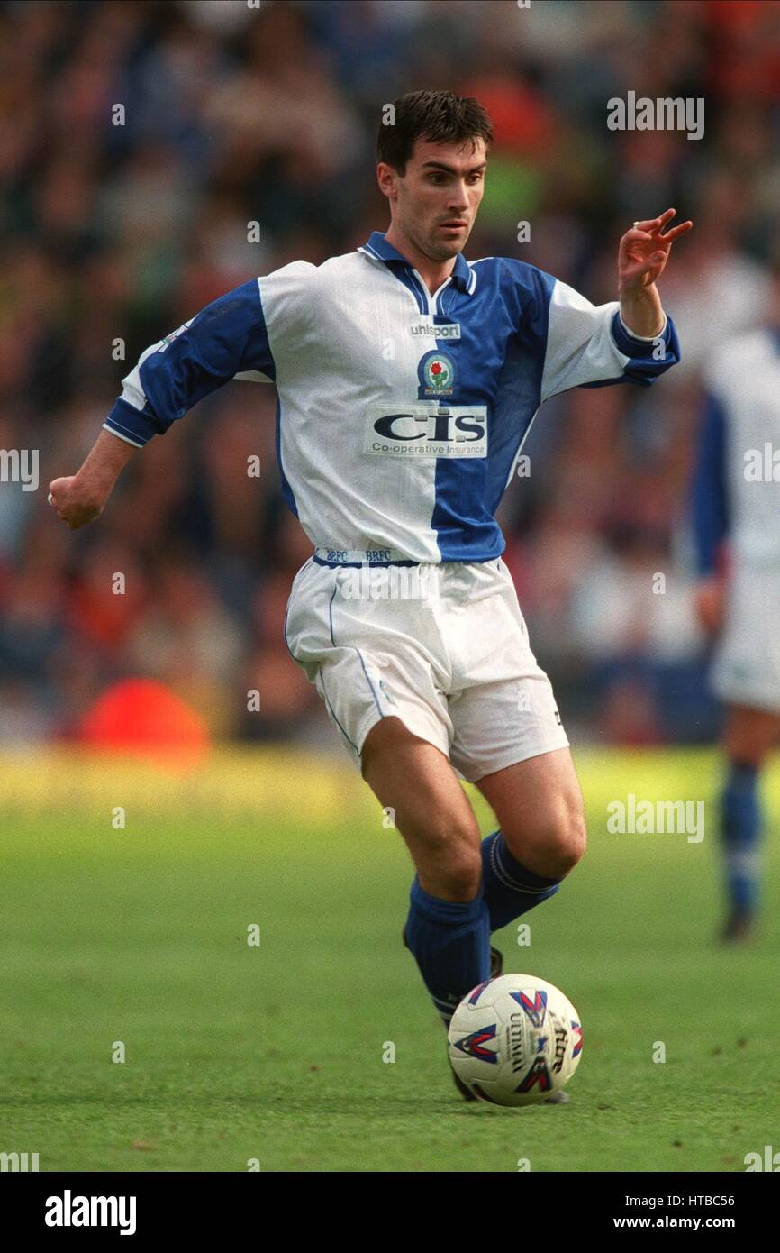 KEITH GILLESPIE BLACKBURN ROVERS FC 03 April 1999 Stock Photo - Alamy