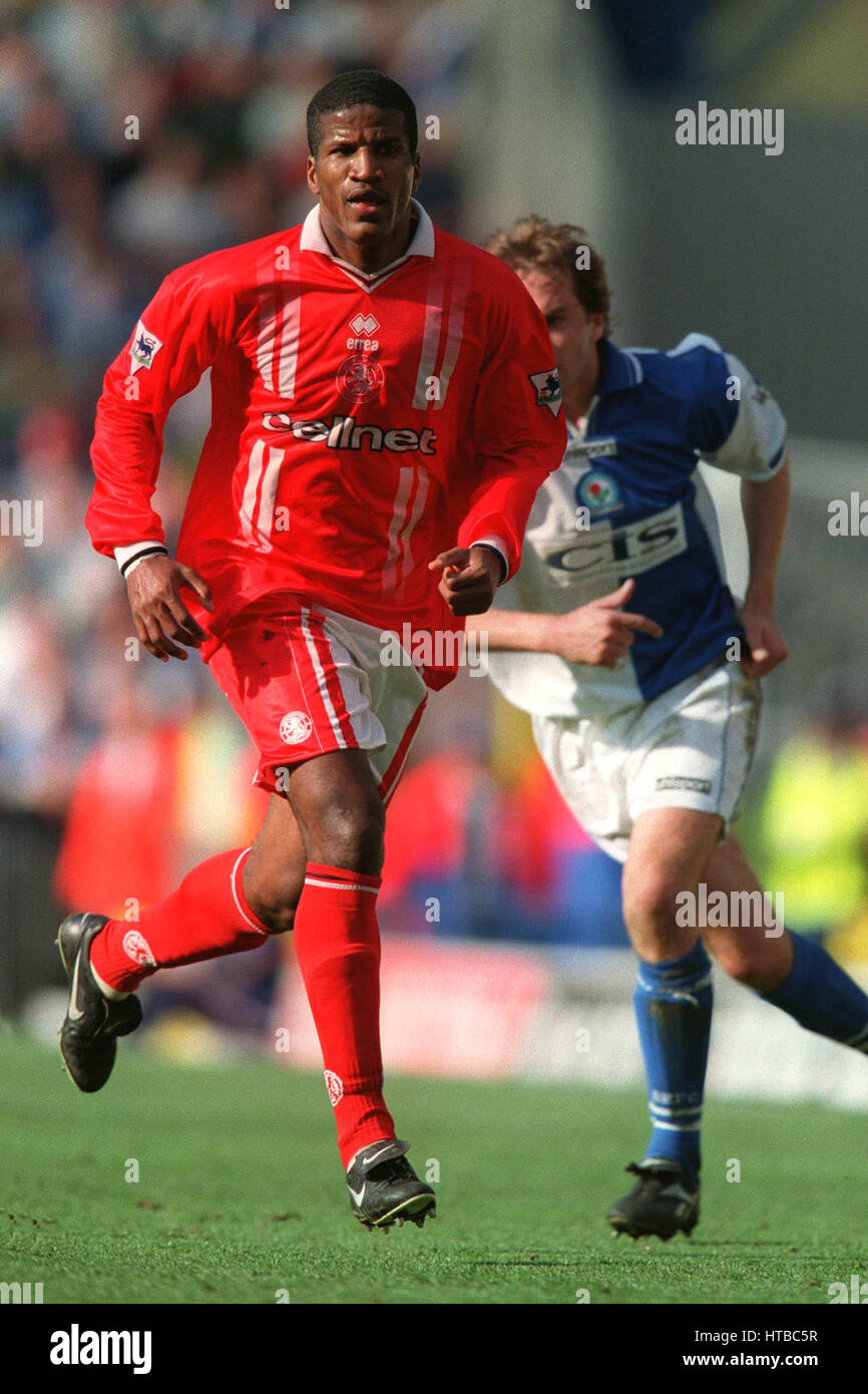 HAMILTON RICARD MIDDLESBROUGH FC 03 April 1999 Stock Photo - Alamy