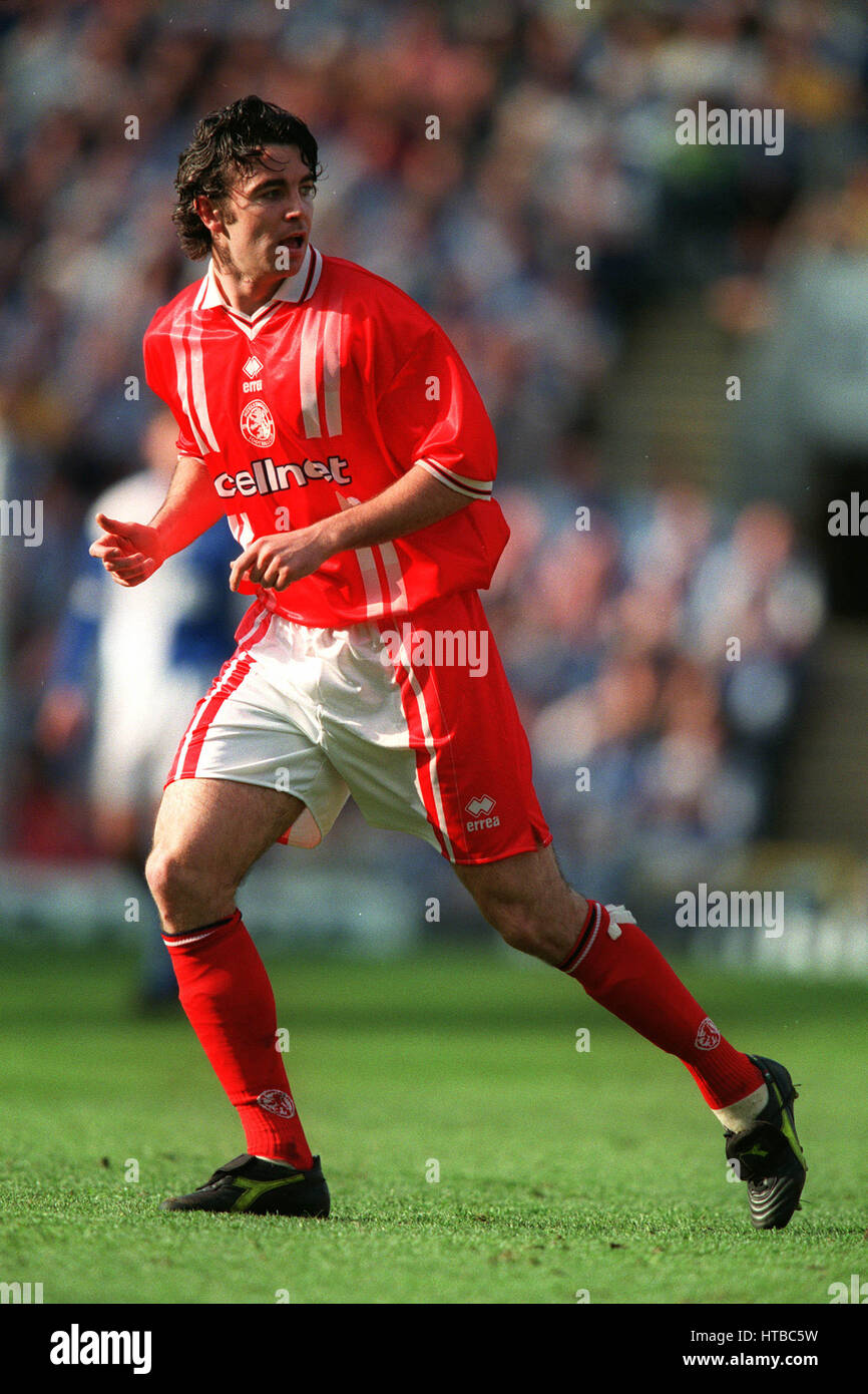KEITH O'NEILL MIDDLESBROUGH FC 03 April 1999 Stock Photo - Alamy