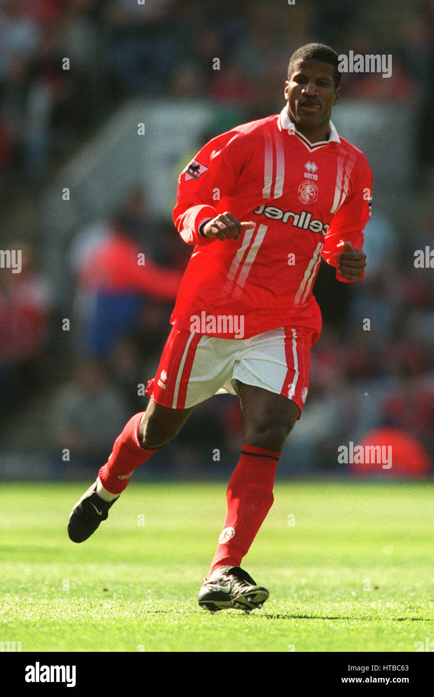 HAMILTON RICARD MIDDLESBROUGH FC 03 April 1999 Stock Photo - Alamy