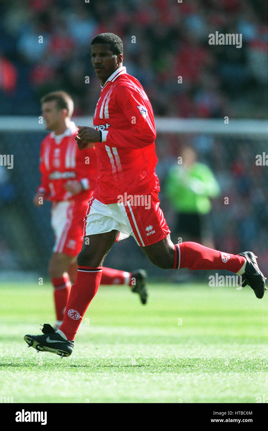 HAMILTON RICARD MIDDLESBROUGH FC 03 April 1999 Stock Photo - Alamy