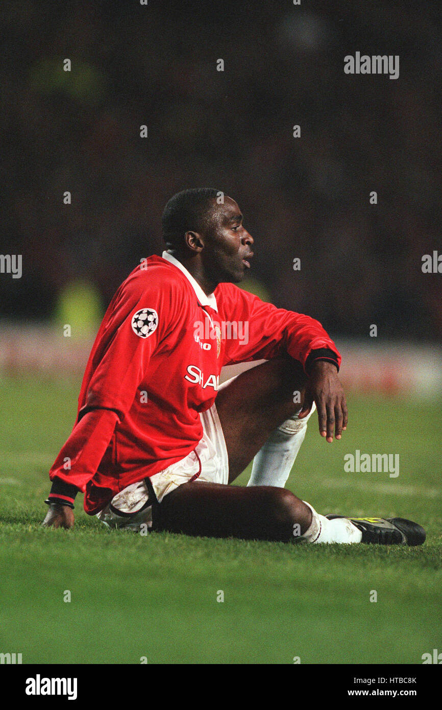 ANDY COLE MANCHESTER UNITED FC 07 April 1999 Stock Photo - Alamy