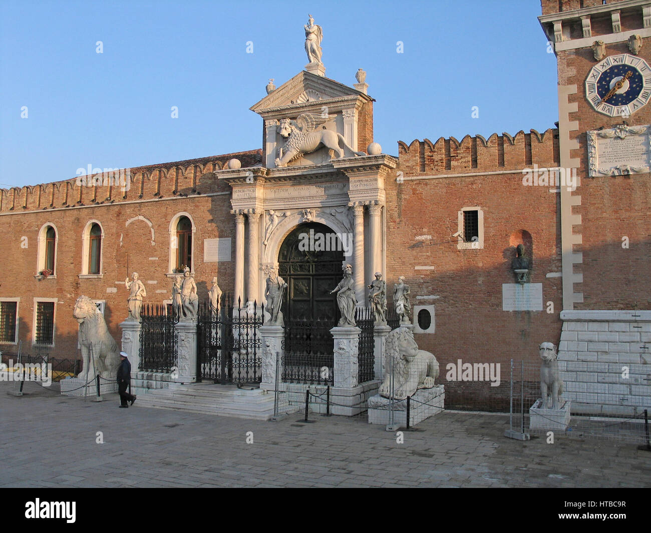 Stunning architecture of the main entrance at Venetian Arsenal in ...