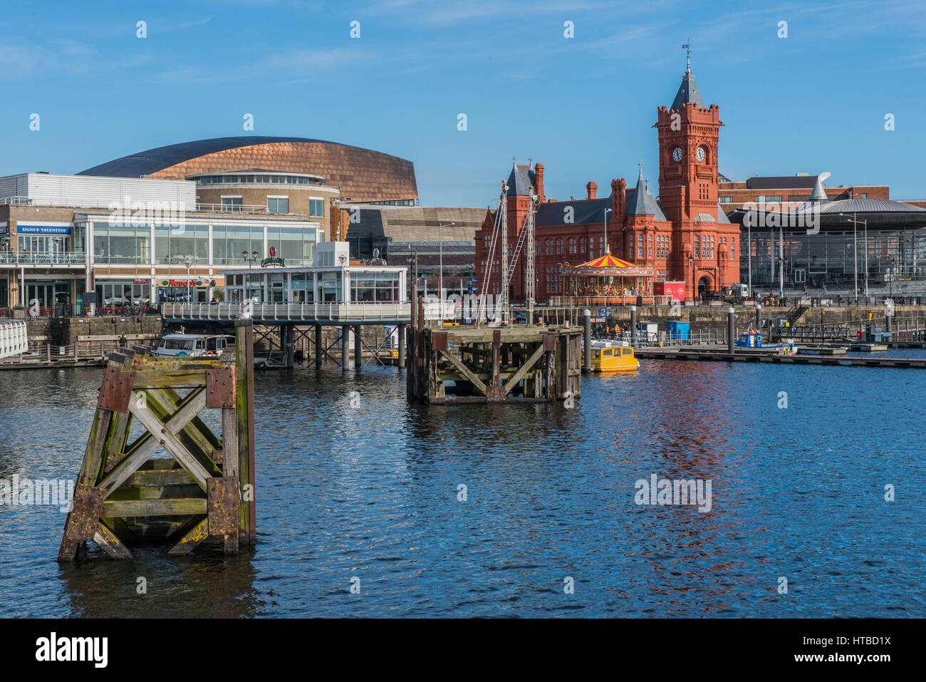 Cardiff Bay Waterfront south Wales Stock Photo - Alamy