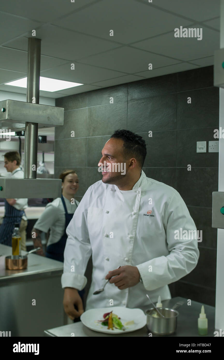 Celebrity chef Michael Caines at his new Lympstone Manor contemporary ...