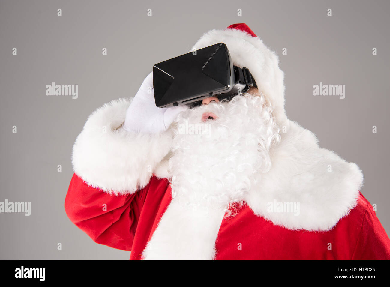 Happy people wearing santa hi-res stock photography and images - Alamy