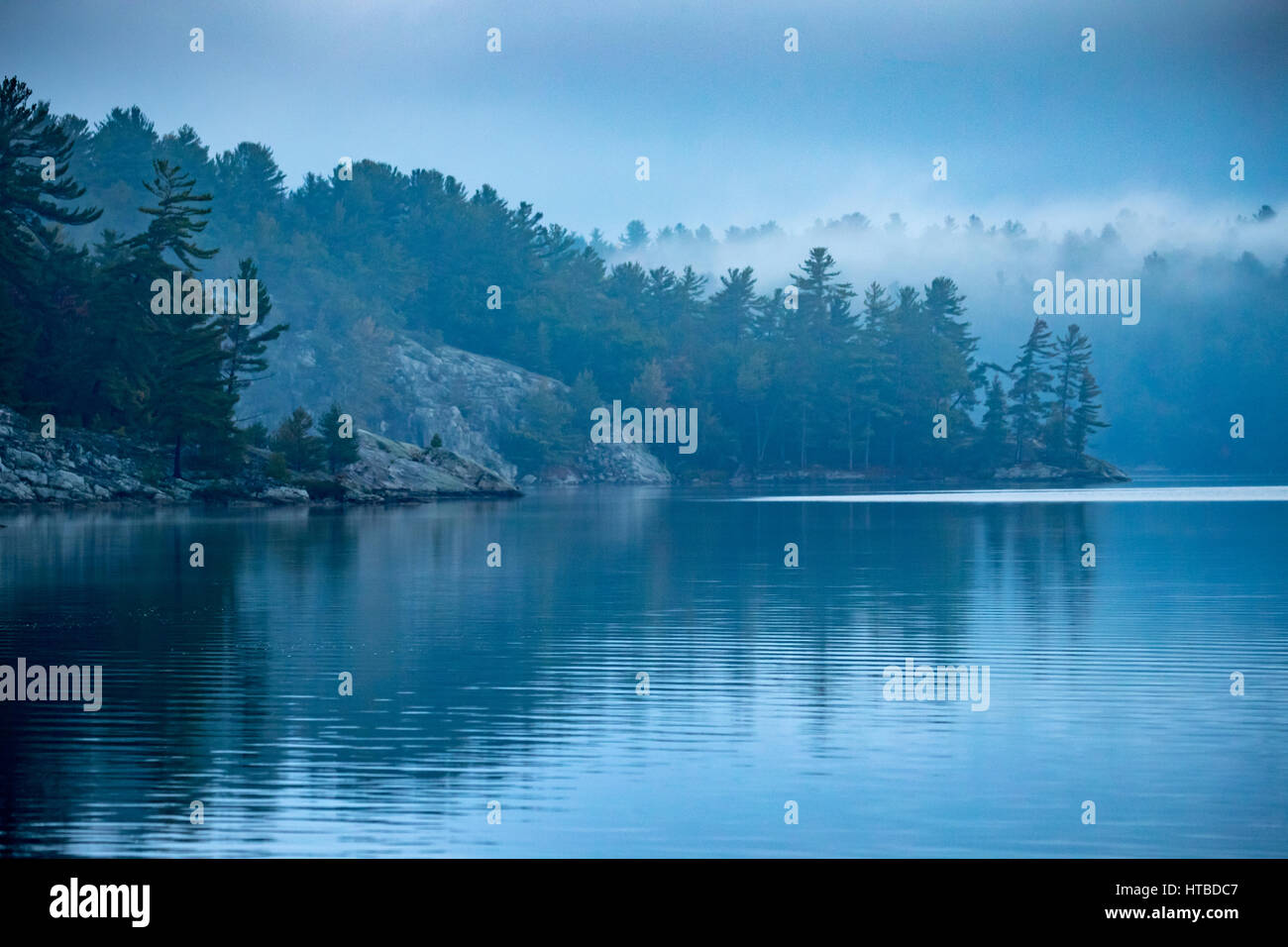 Charlton Lake at dawn, Ontario, Canada Stock Photo - Alamy