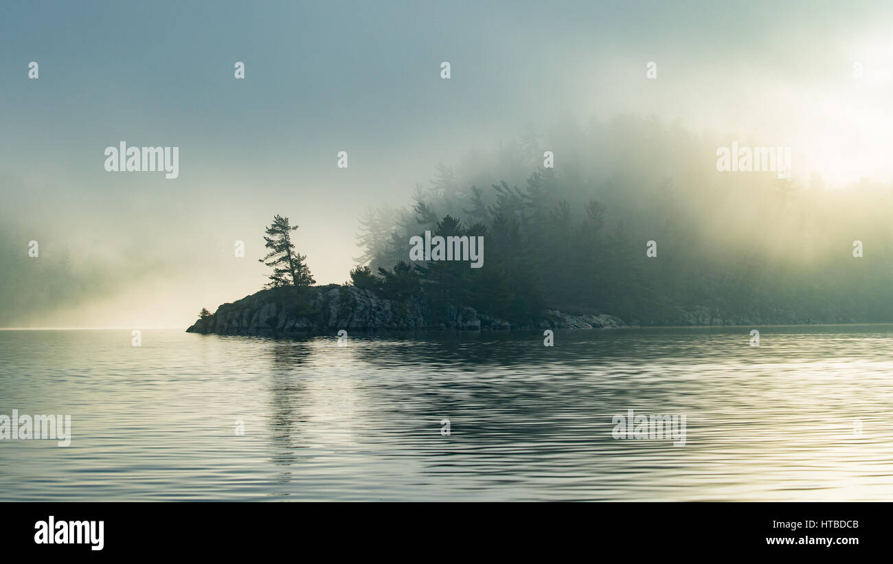 Charlton Lake at dawn, Ontario, Canada Stock Photo - Alamy