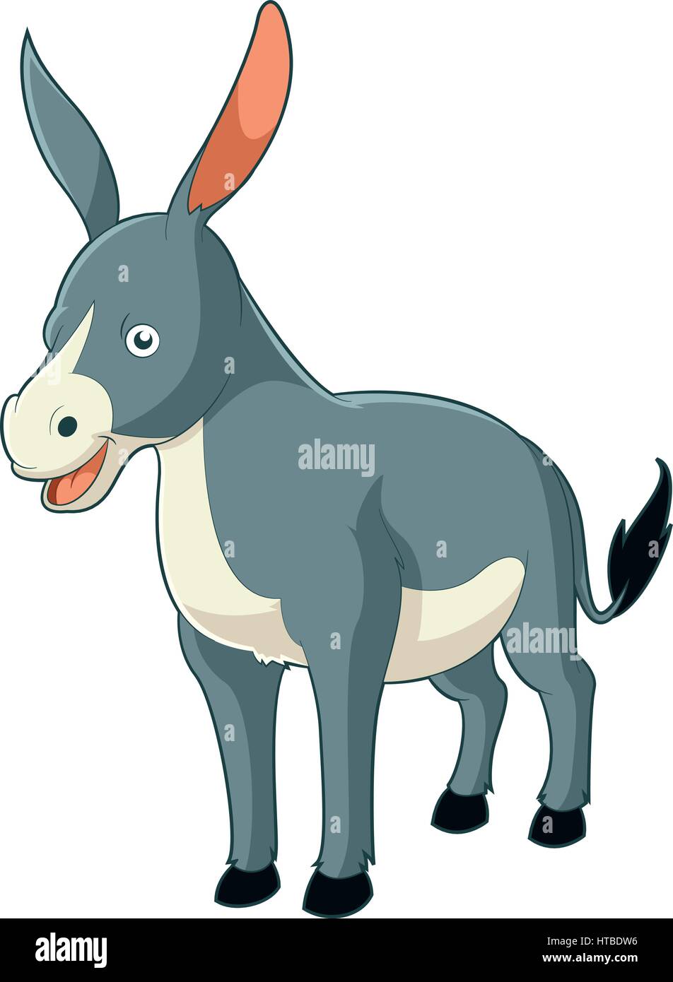 Cartoon smiling donkey Stock Vector Image & Art - Alamy