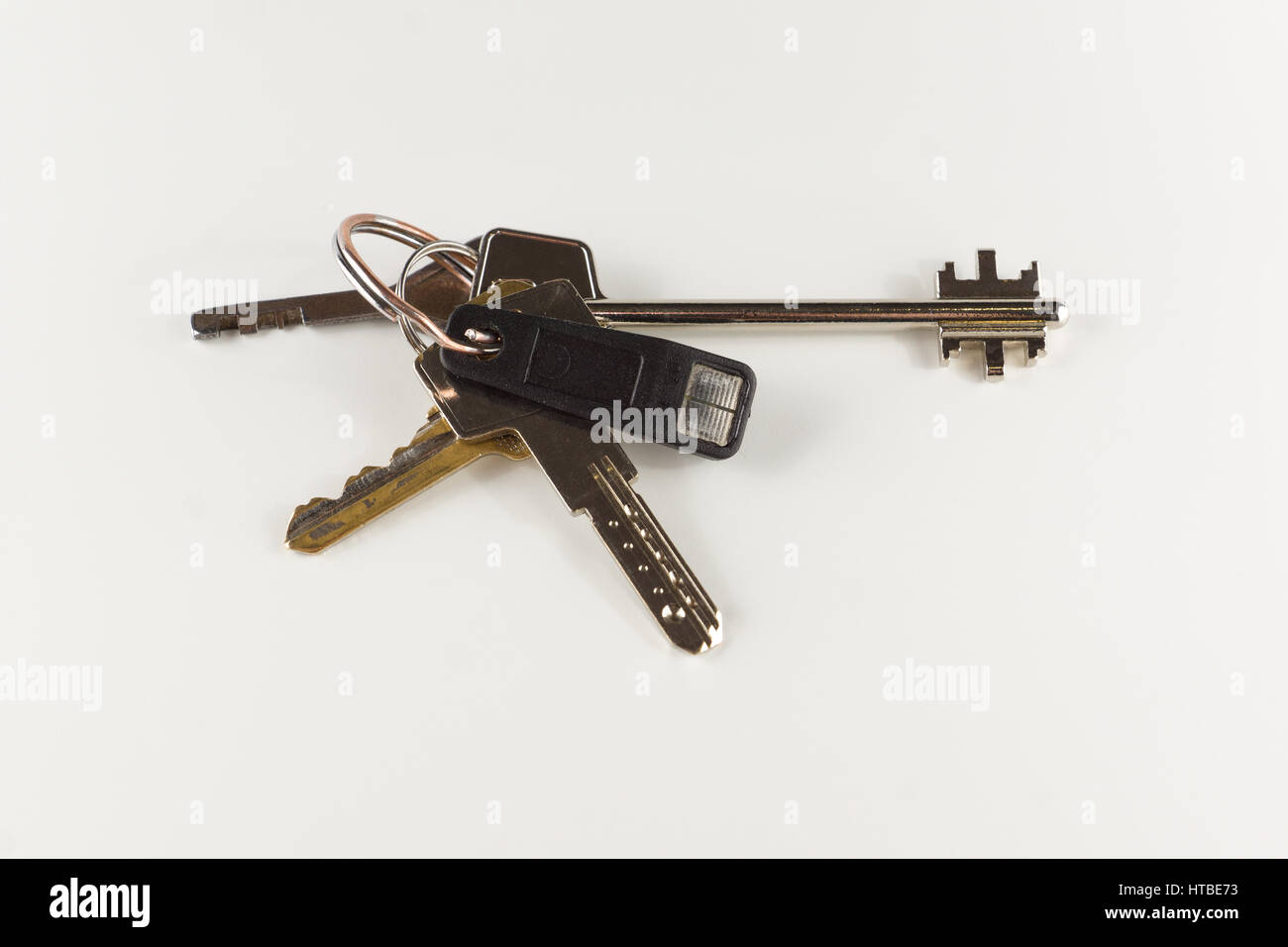 the bunch of different keys from the door locks Stock Photo - Alamy