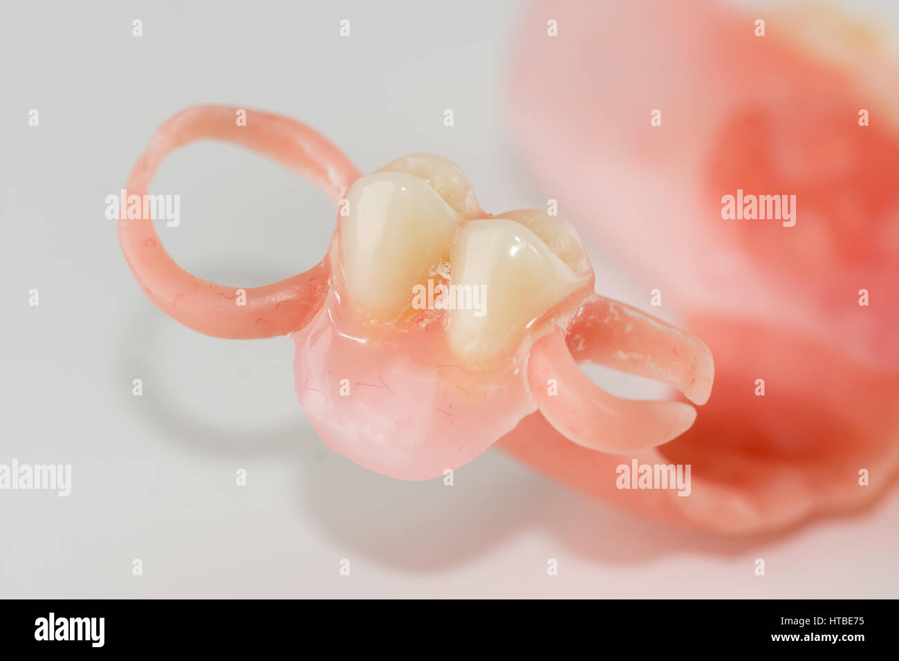 new nylon prosthesis for a patient with a partial loss of teeth Stock ...