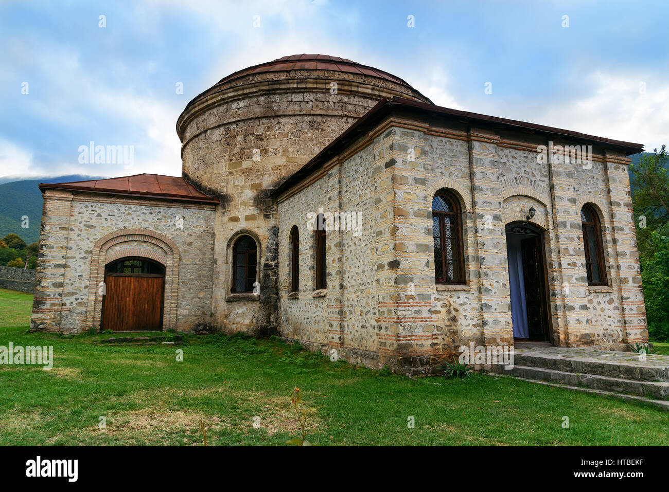 Old Khan mosque in Sheki, Azerbaijan Stock Photo - Alamy