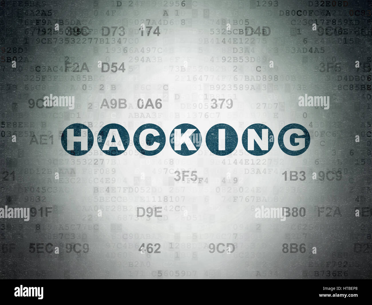 Protection concept: Hacking on Digital Data Paper background Stock ...